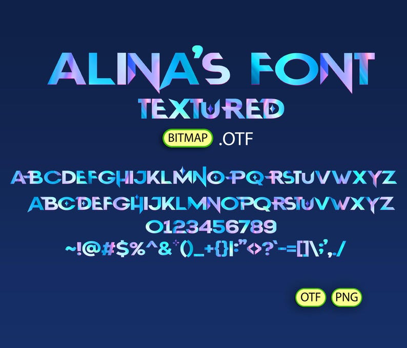 Demons Color Font (gothic Typography OTF, SVG, PNG) - Etsy