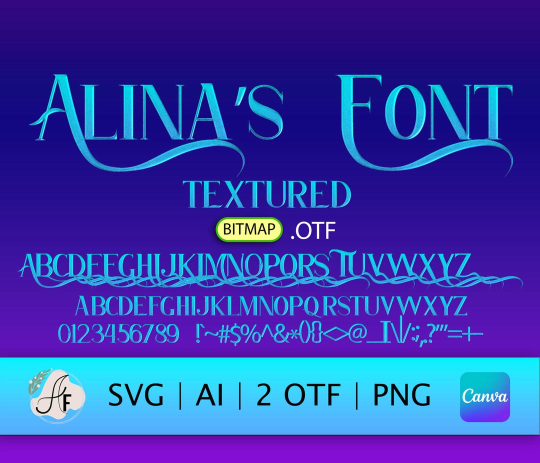 Whimsical Siren Color Font (ocean Fairy Typography OTF, SVG, PNG) - Etsy