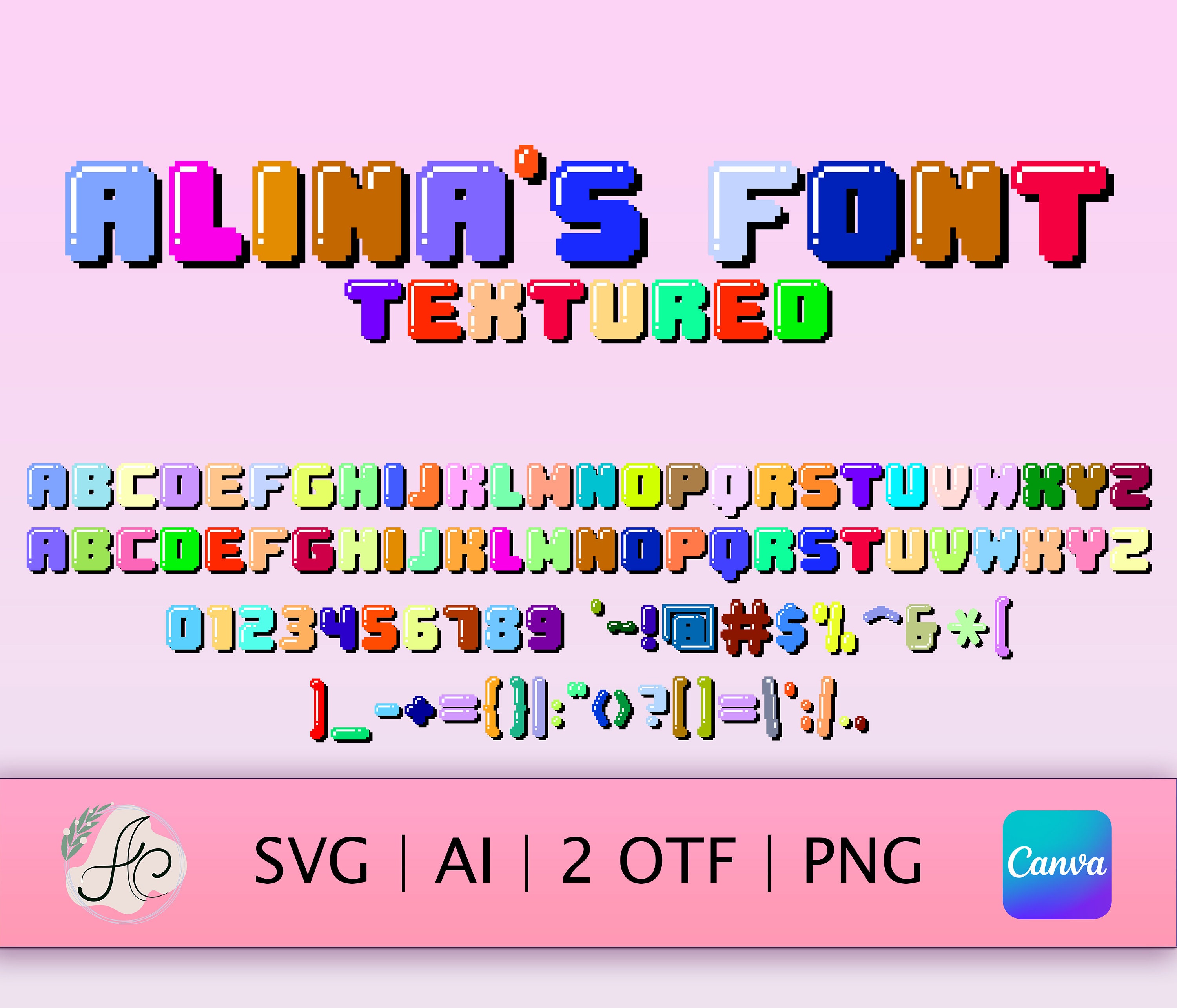 Gummy Textured Font Gummy Font Cartoon Font Balloon Party Font Pixel ...