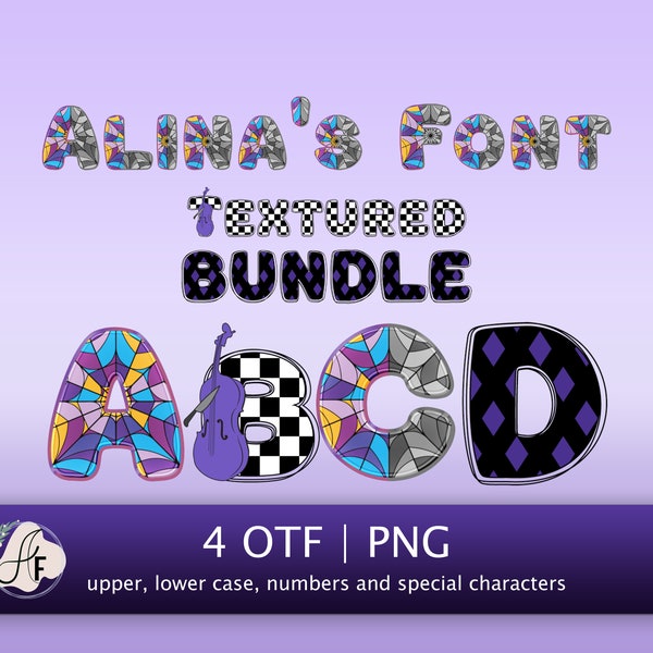 Wednesday Addams Alphabet Font - Etsy