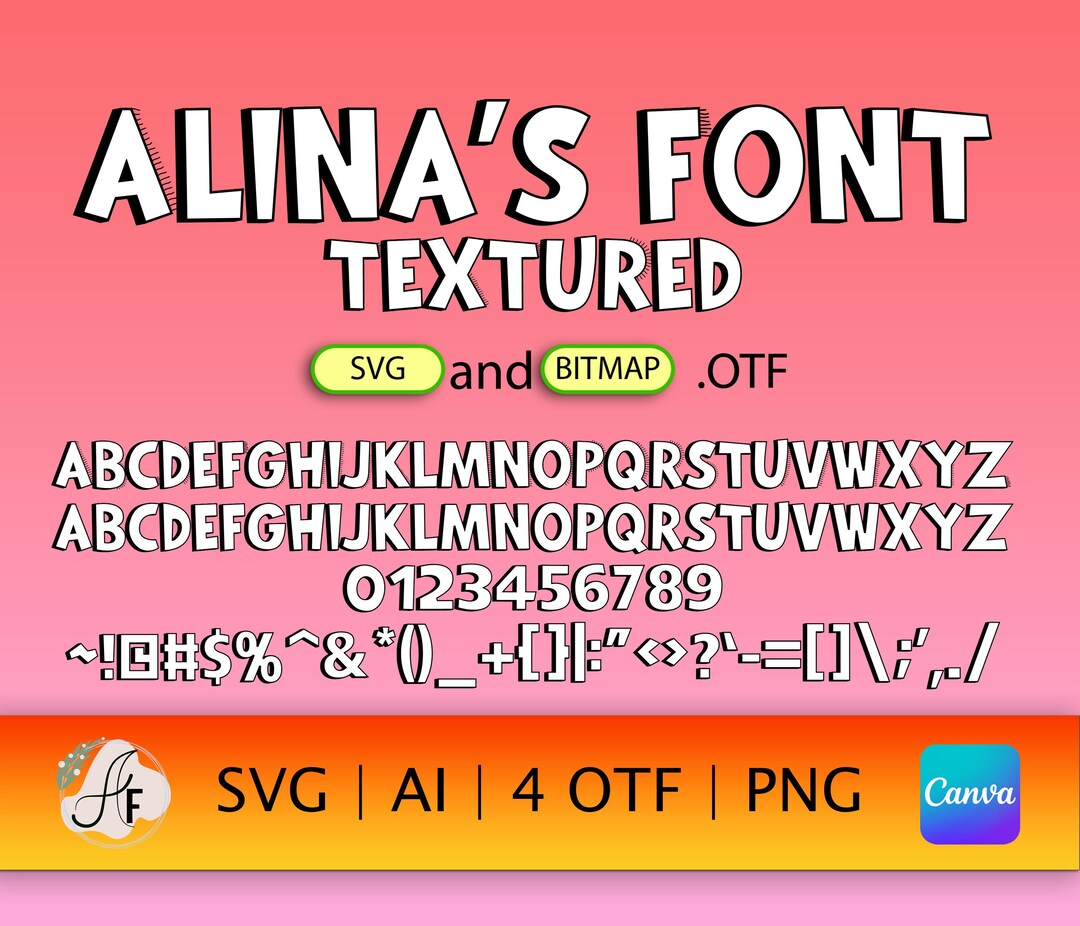 Family Fun Textured Font Fun House Typo Loud and Proud Font Family ...