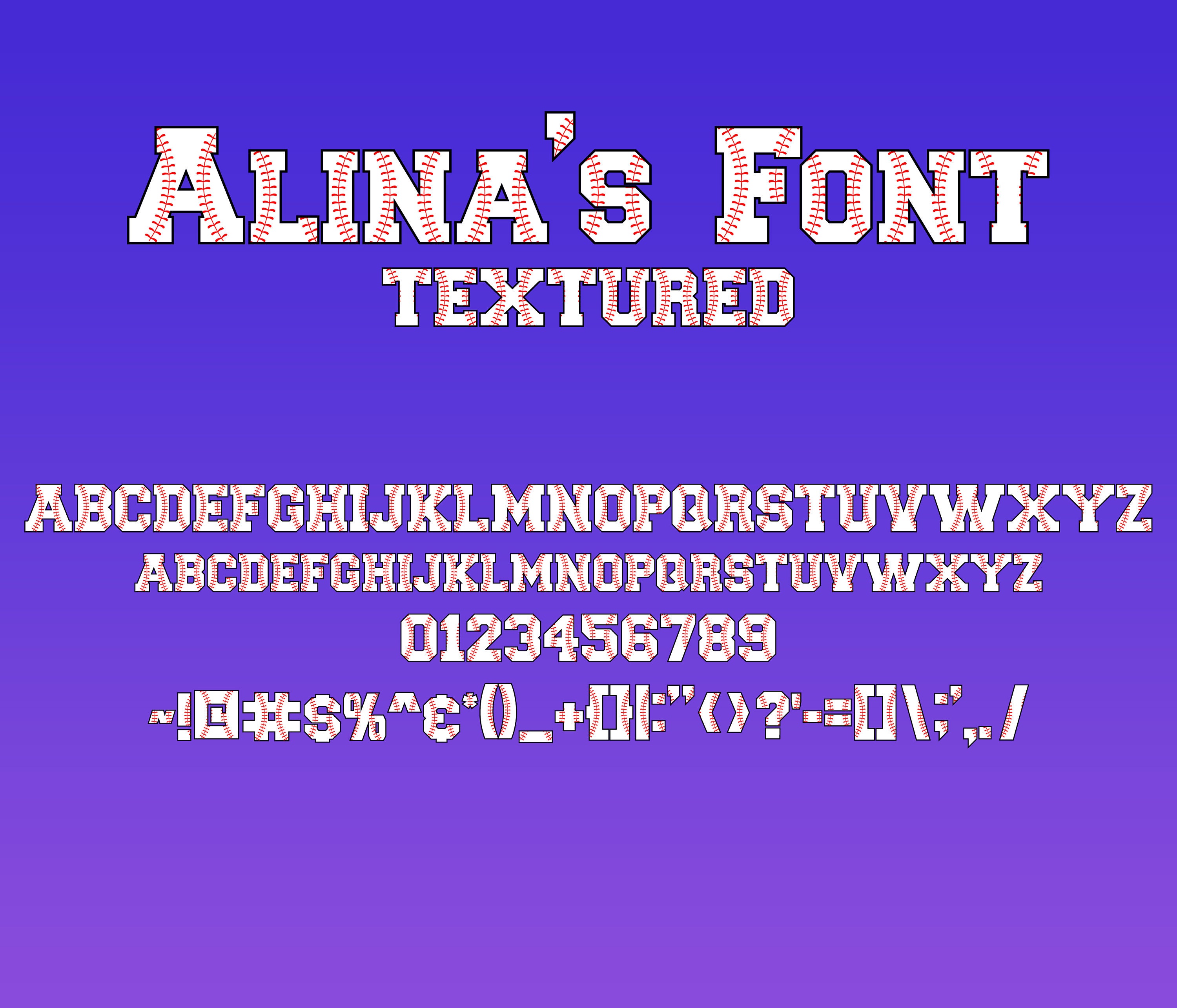 Sporty Baseball SVG Typeface Textured Athletic Font Sports Fanatic ...