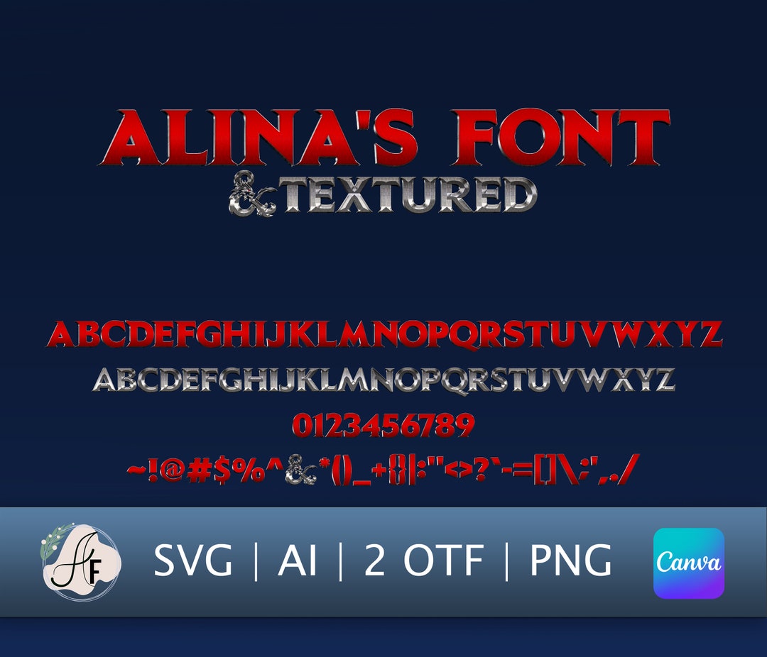 Thieves Guild Font Dragon Quest Typeface Enchanted RPG Script SVG OTF Png Dungeon Master's Font ...