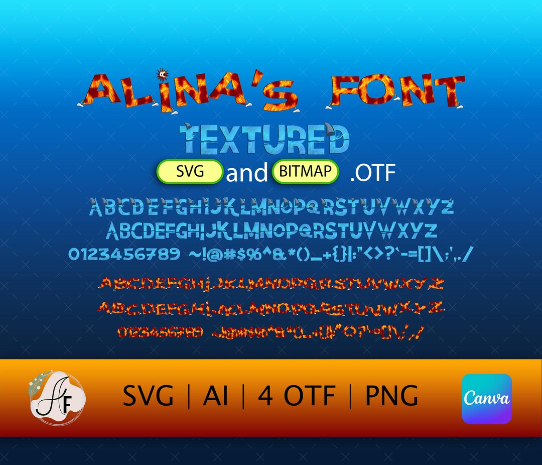 Baby Shark Font Playful Ocean Script Shark Font Hyena Font Underwater Fun Font SVG AI OTF Sea ...