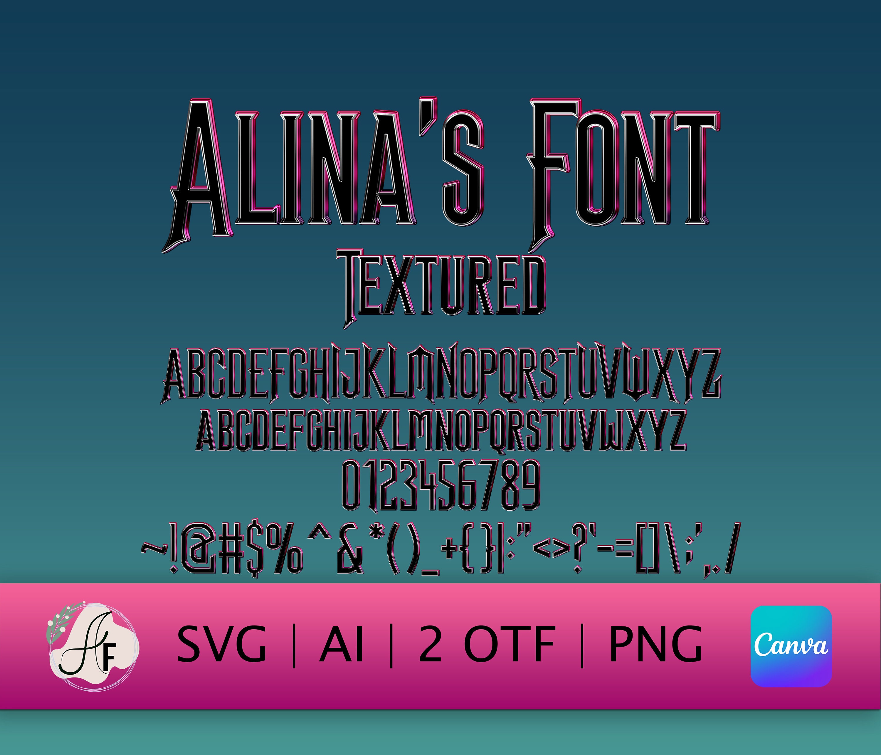 Whimsical Witch Script Pink Witch Font Dark Fantasy Font Sinister ...