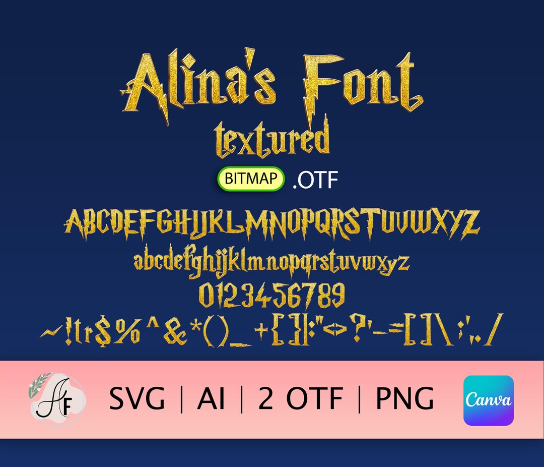 Wizard Color Font (magic Typography OTF, SVG, PNG) - Etsy