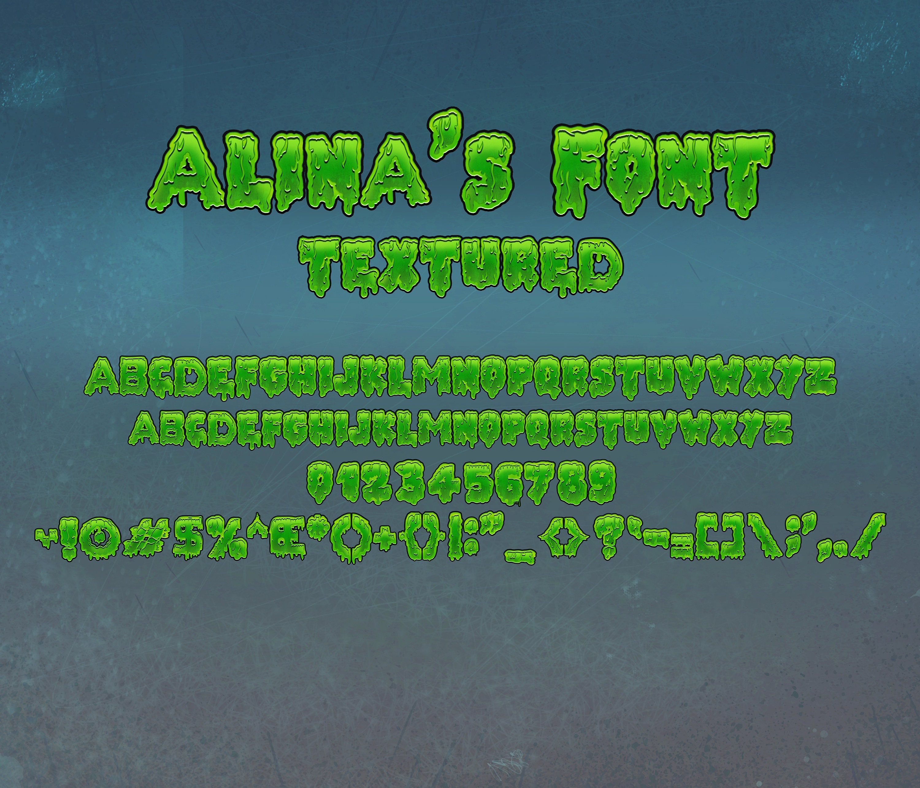 Slime Fonts Bundle Turtles Slime Font Slime Invitation Font Turtles ...