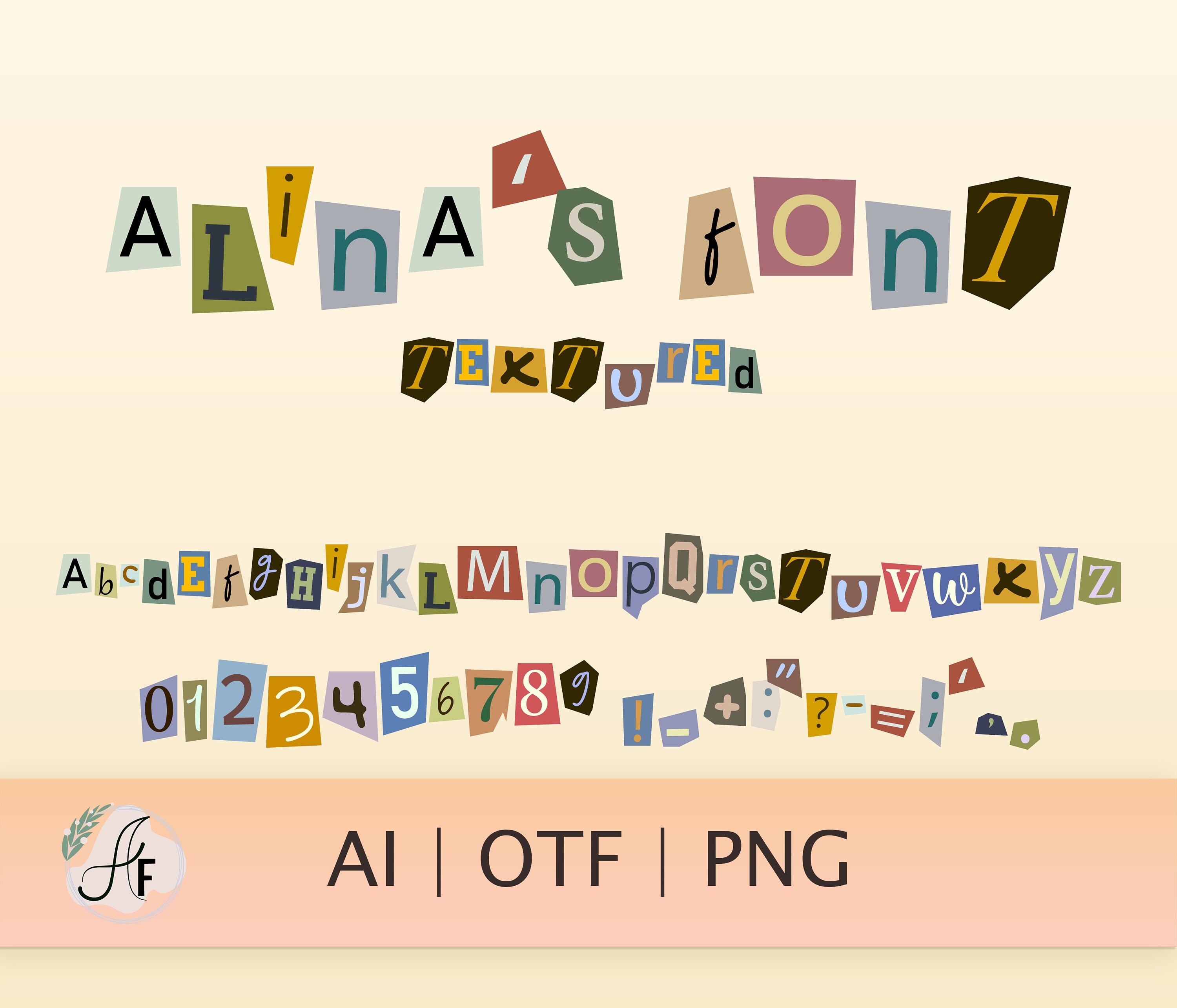 Paper Cut Font Clipart Paper Cut Vector AI OTF PNG - Etsy