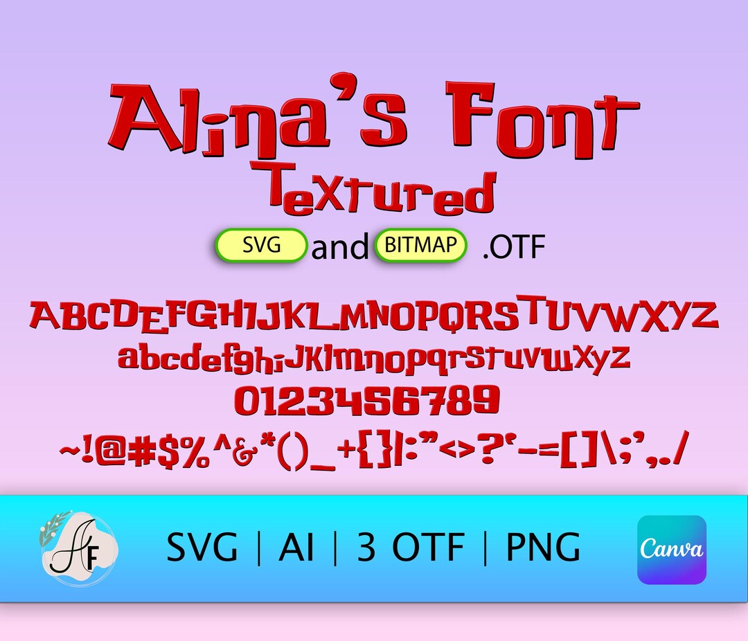 Tropical Color Font (hawaiian Island Script OTF, SVG, PNG) - Etsy