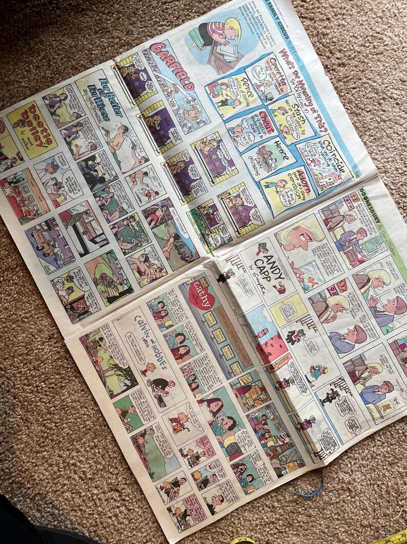 Philadelphia Inquirer Comics Sunday August 2, 1987 | Vintage Newspaper ...