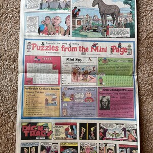 Philadelphia Inquirer Comics Sunday August 2, 1987 | Vintage Newspaper ...