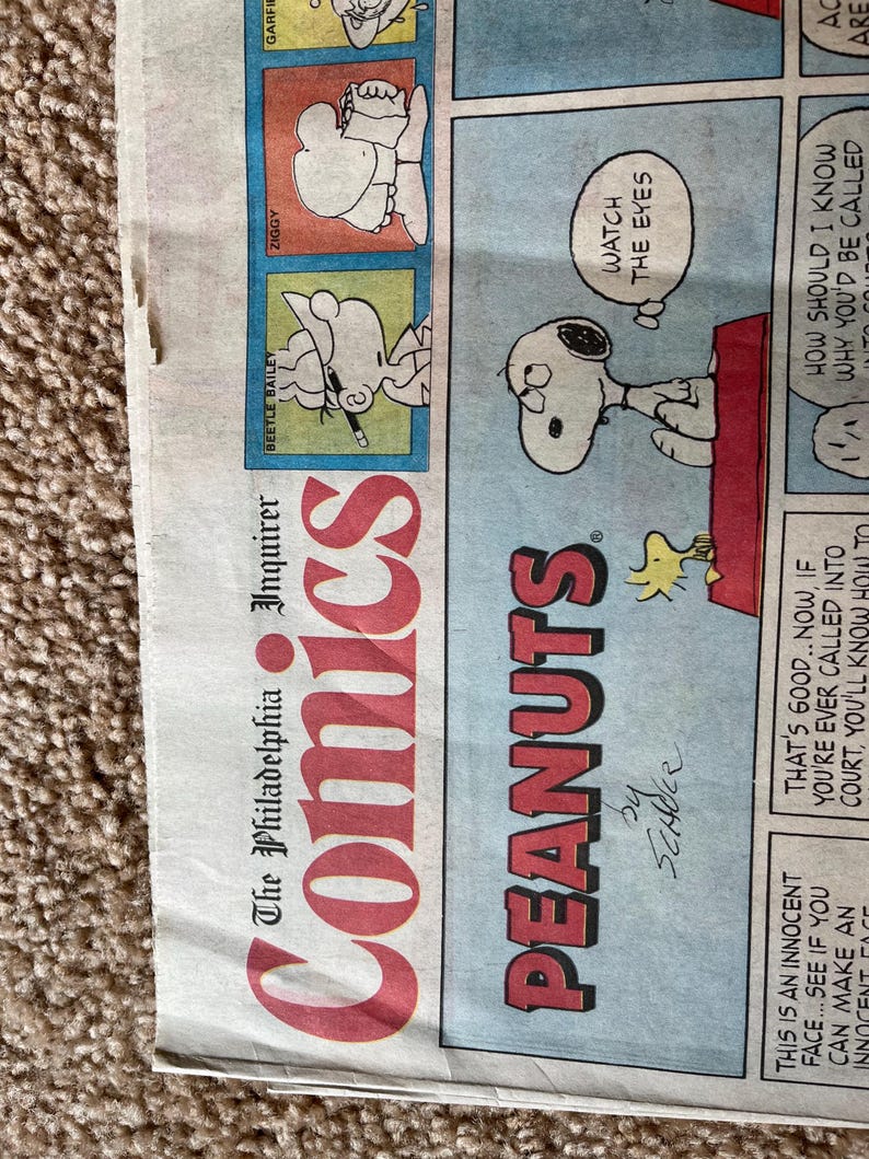 Philadelphia Inquirer Comics Sunday August 2, 1987 | Vintage Newspaper ...