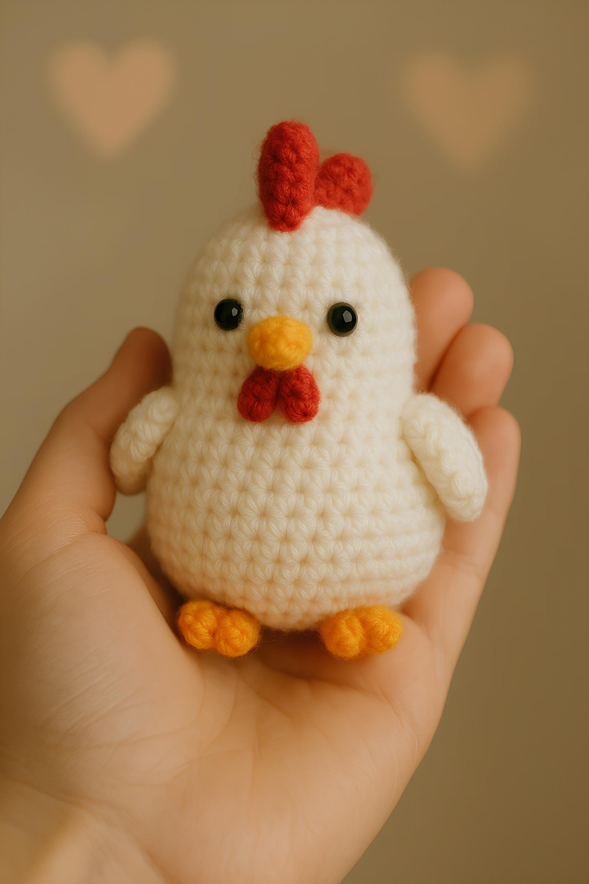 Cute Crochet Chicken Amigurumi Pattern PDF Download – Easy DIY Farm ...