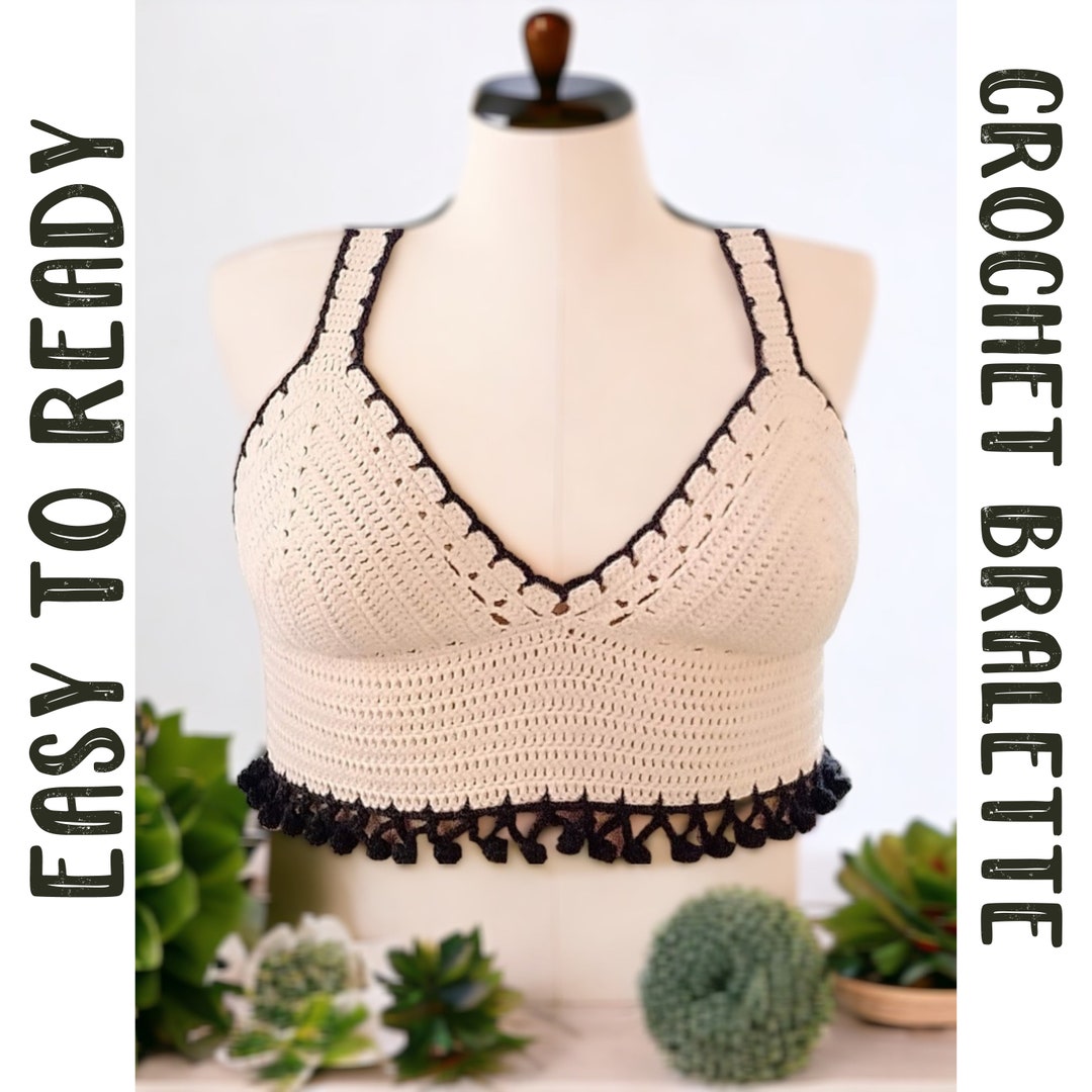 Crochet Pattern Bralette Crochet Pattern Knitting Pattern Sewing ...