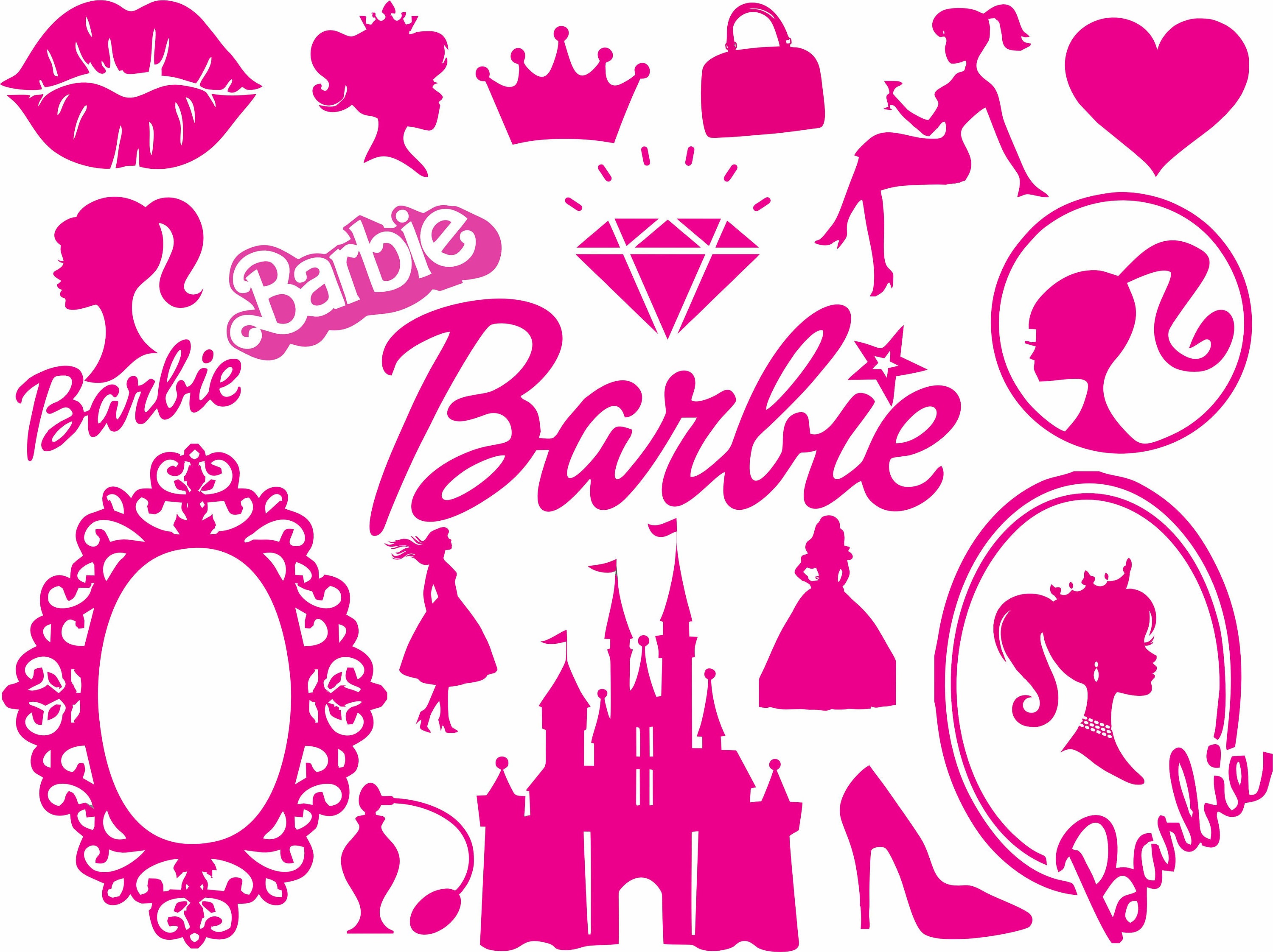 Barb Svg Bundle Svg Princess Silhouette Pink Doll Svg Girl Etsy Hong Kong