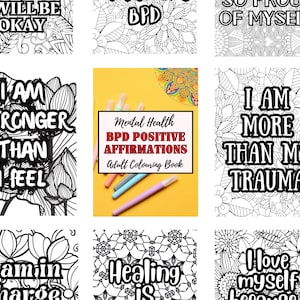BPD Borderline Personality Disorder Coloring Pages | Positive ...