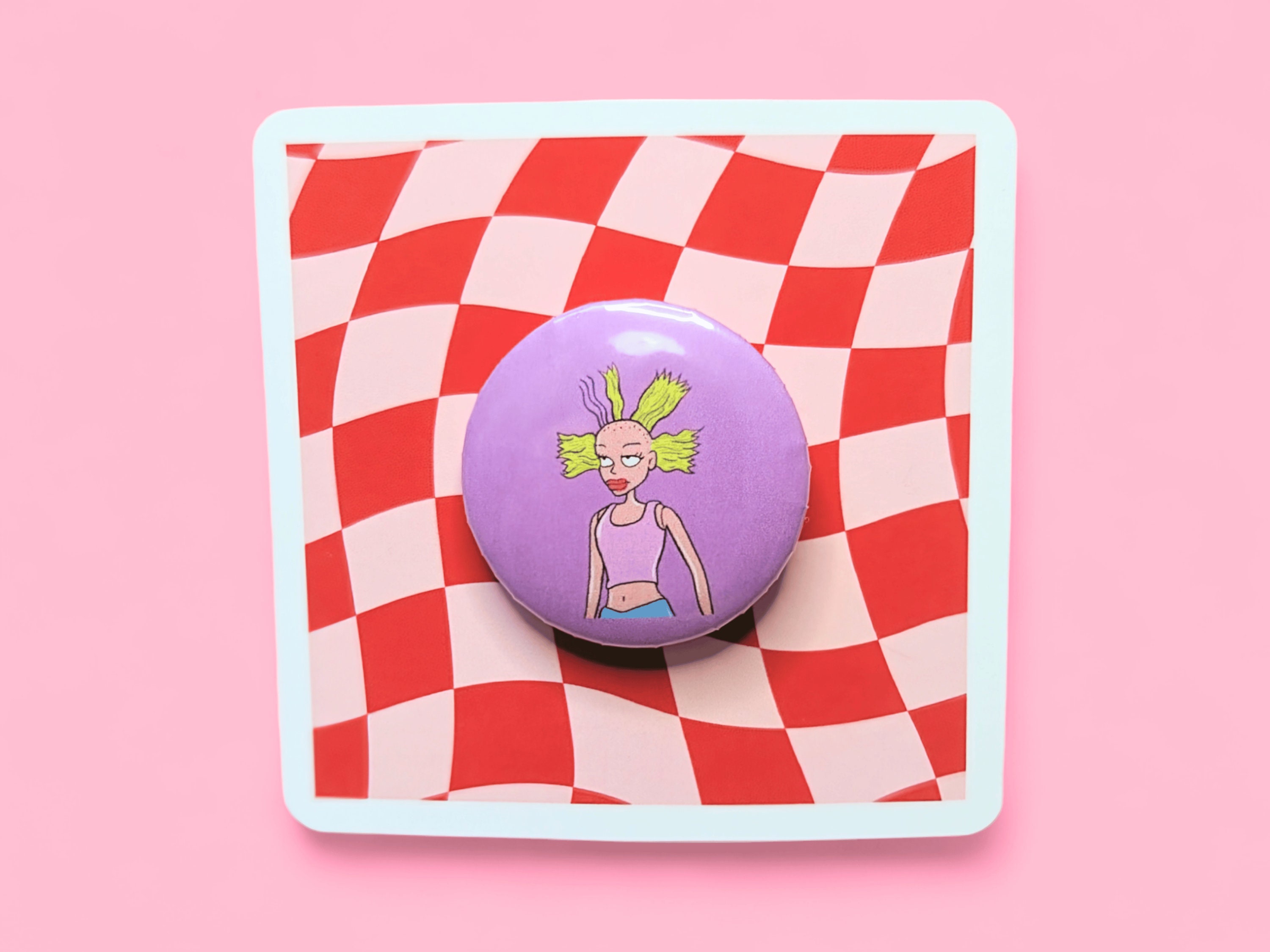 Rugrats cynthia Doll Inspired Badge Safety Pin Style Cartoon ...