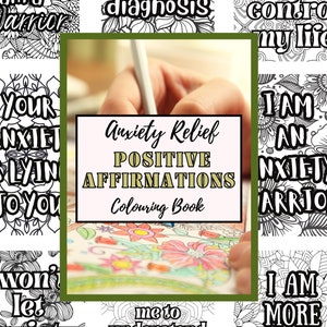 Anxiety Relief Coloring Book Printable PDF | Manifest Good Vibes and ...