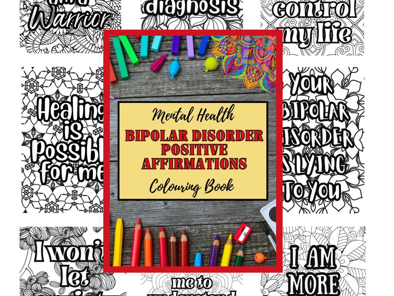 Páginas para colorear del trastorno bipolar / Afirmaciones positivas ...
