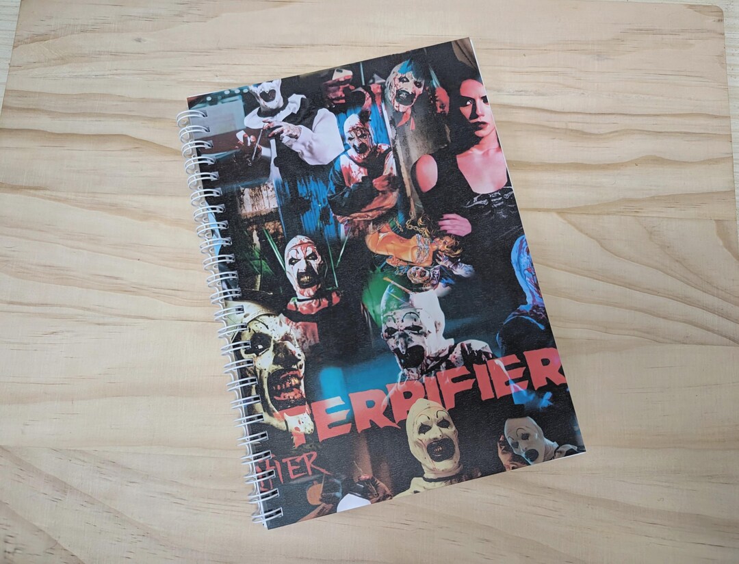 Horror Movie Poster Terrifier Inspired A5 Notebook Lined 150 Pages High ...
