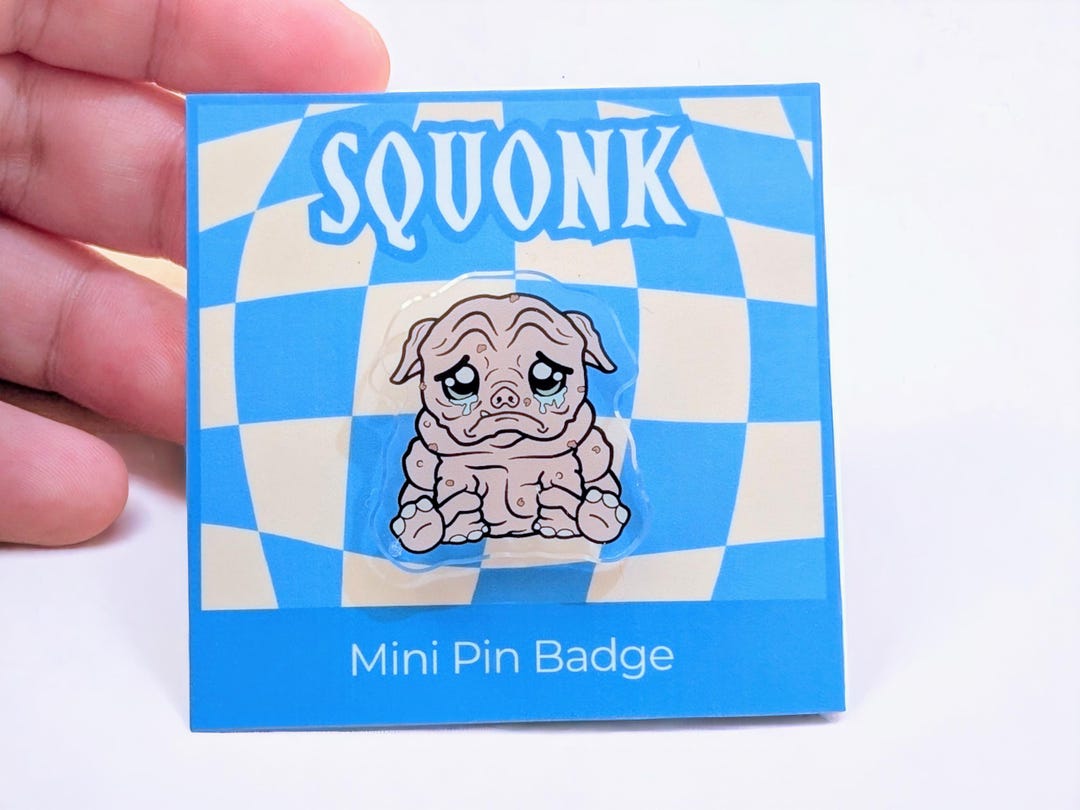 Squonk MINI Pin Badge Cryptids Whimsical Gifts Mythical Creatures ...