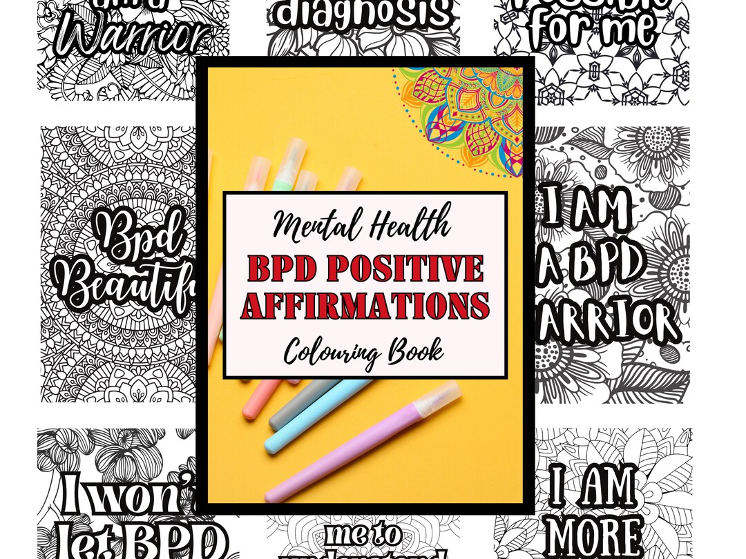 BPD Borderline Personality Disorder Coloring Pages | Positive ...