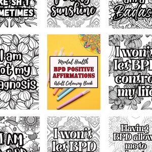 BPD Borderline Personality Disorder Coloring Pages | Positive ...