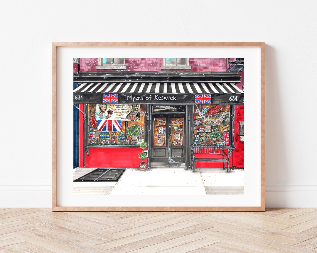 Premium Art Print Myers of Keswick West Village NYC Illustration ...