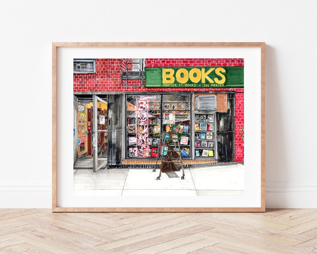 Premium Art Print | Mercer St. Books & Records | Bookstore | NYC ...