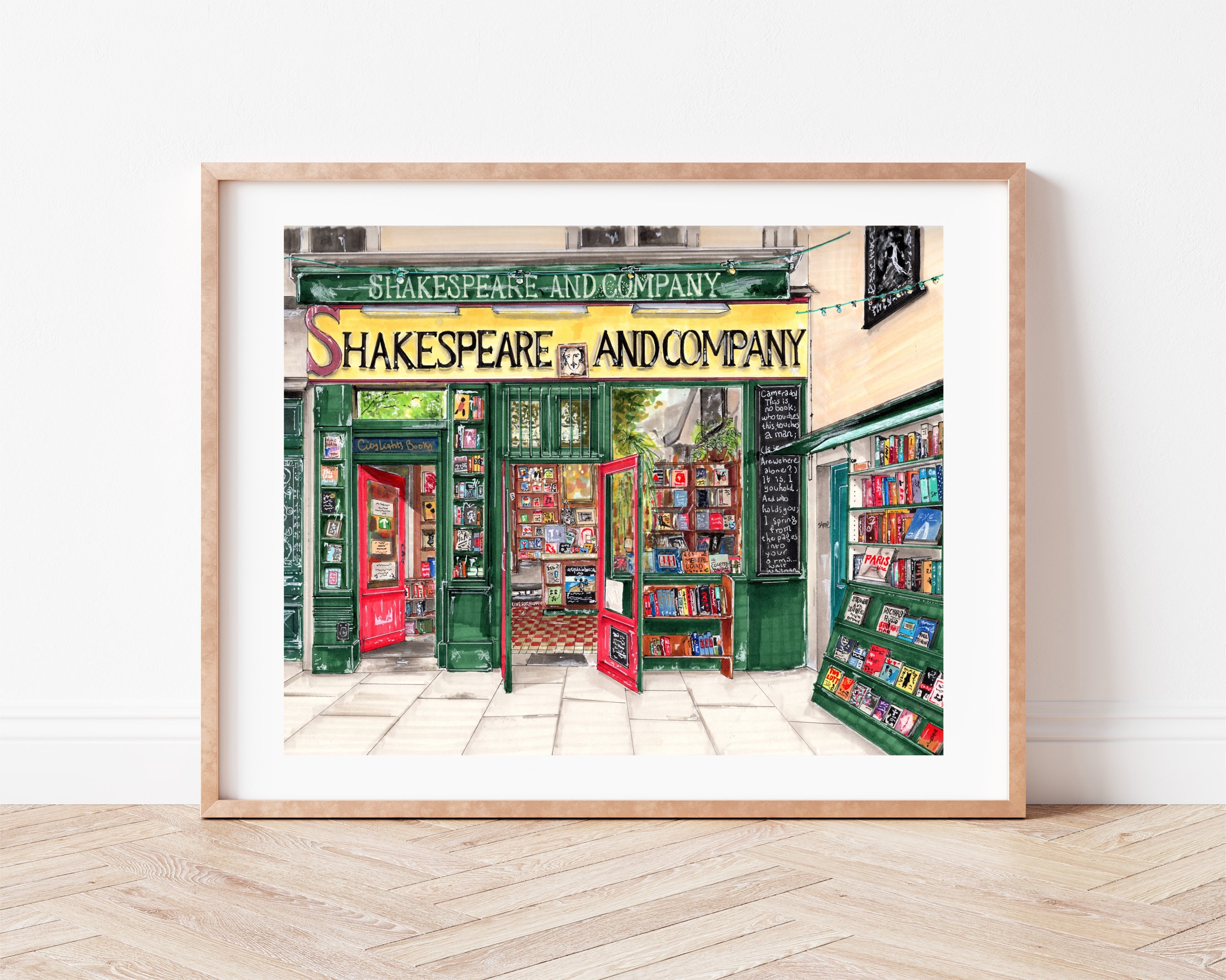 Premium Art Print | Shakespeare and Company | Bookstore | Paris ...