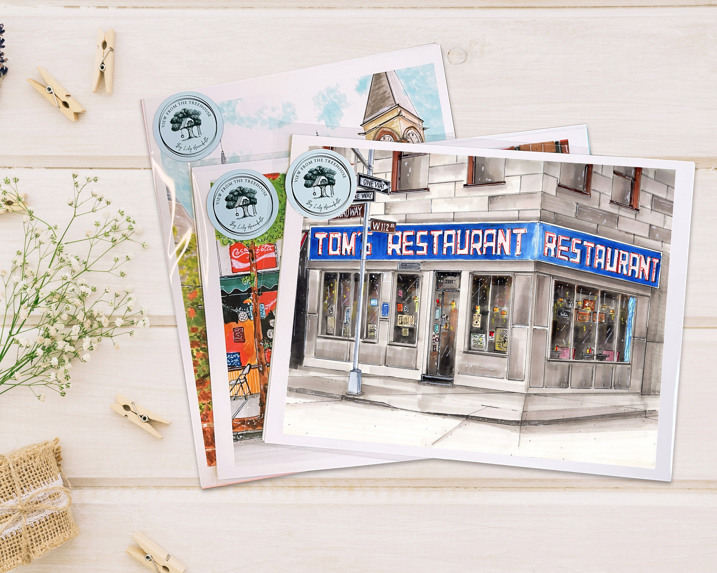 Premium Art Print | Seinfeld Diner | Tom's Restaurant | NYC ...
