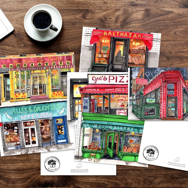 Illustrated Postcard - Etsy