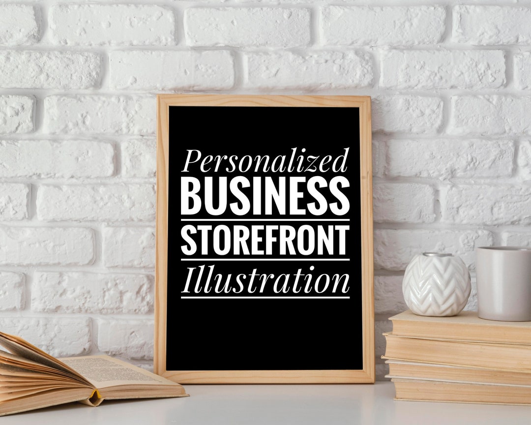 Personalized Storefront Illustration | Illustration From Photo ...