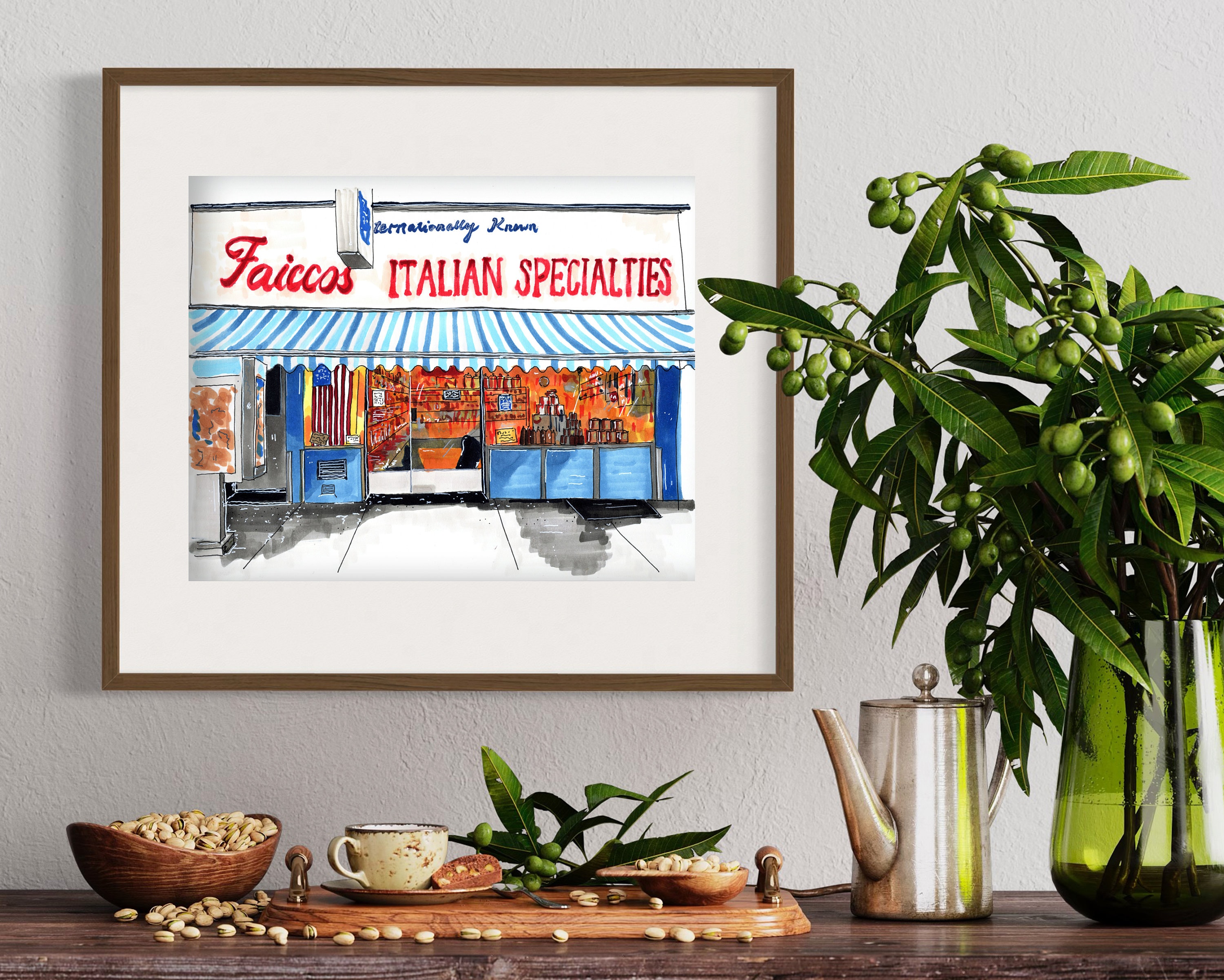 Premium Art Print | Faicco’s Italian Specialties | Illustration ...