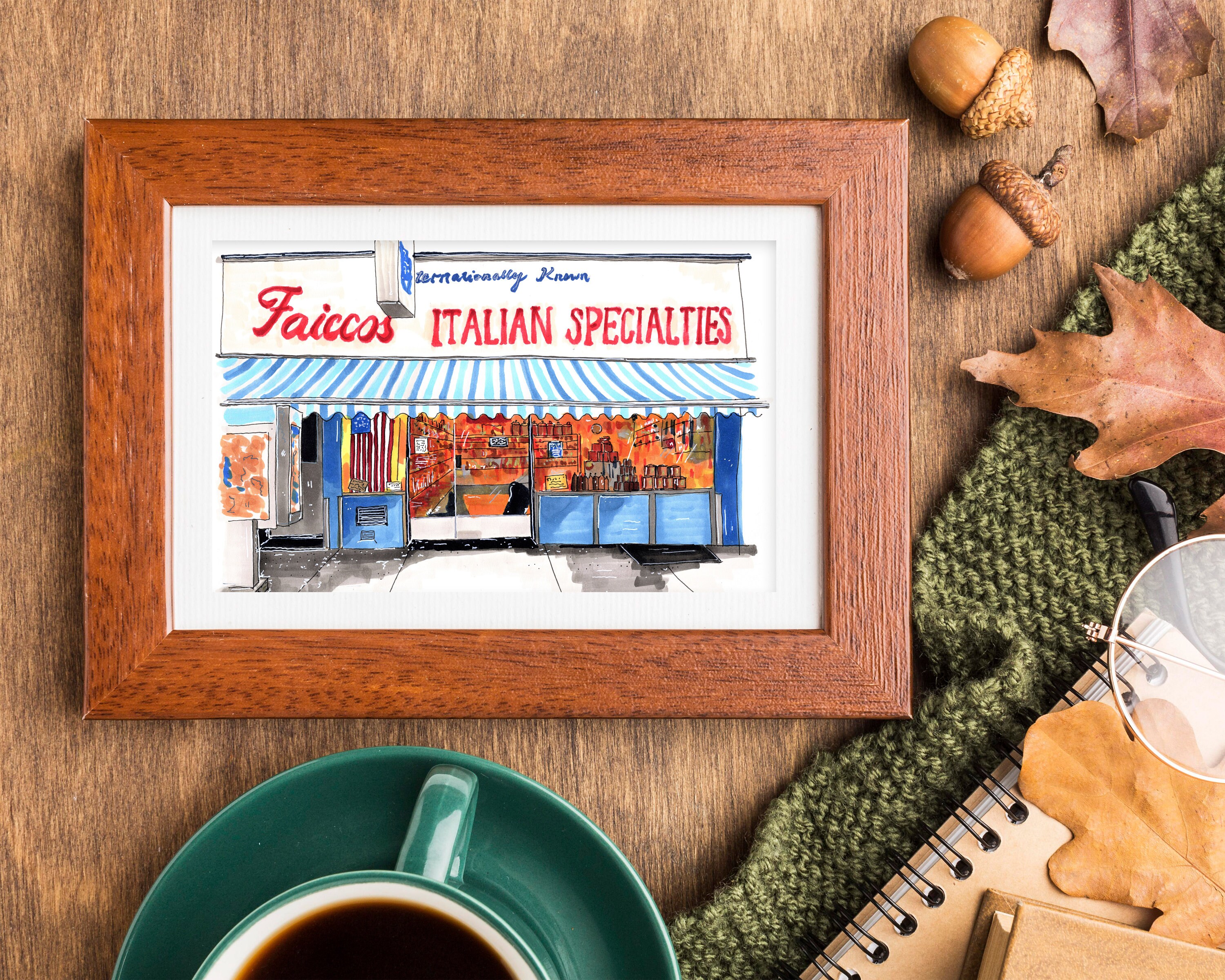 Premium Art Print | Faicco’s Italian Specialties | Illustration ...