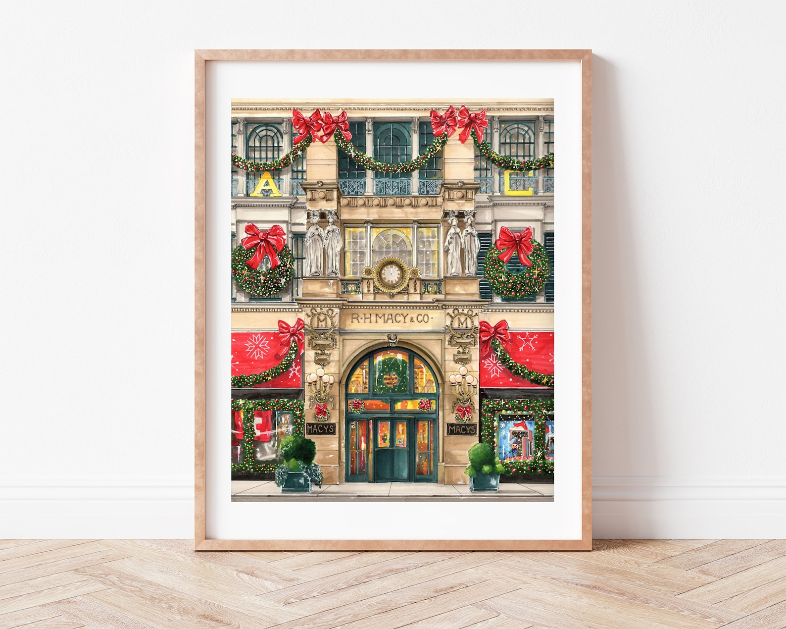 Premium Art Print | Macy's 34th Street | Merry Christmas | Holidays ...