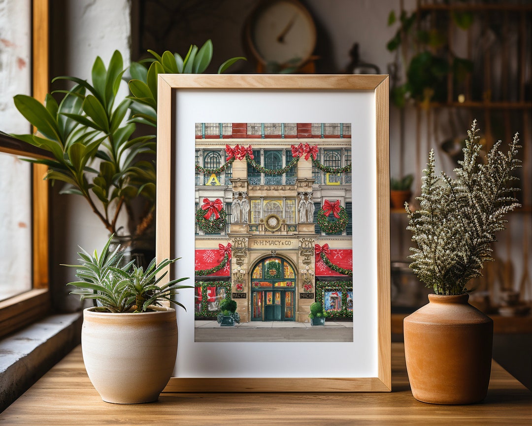 Premium Art Print | Macy's 34th Street | Merry Christmas | Holidays ...