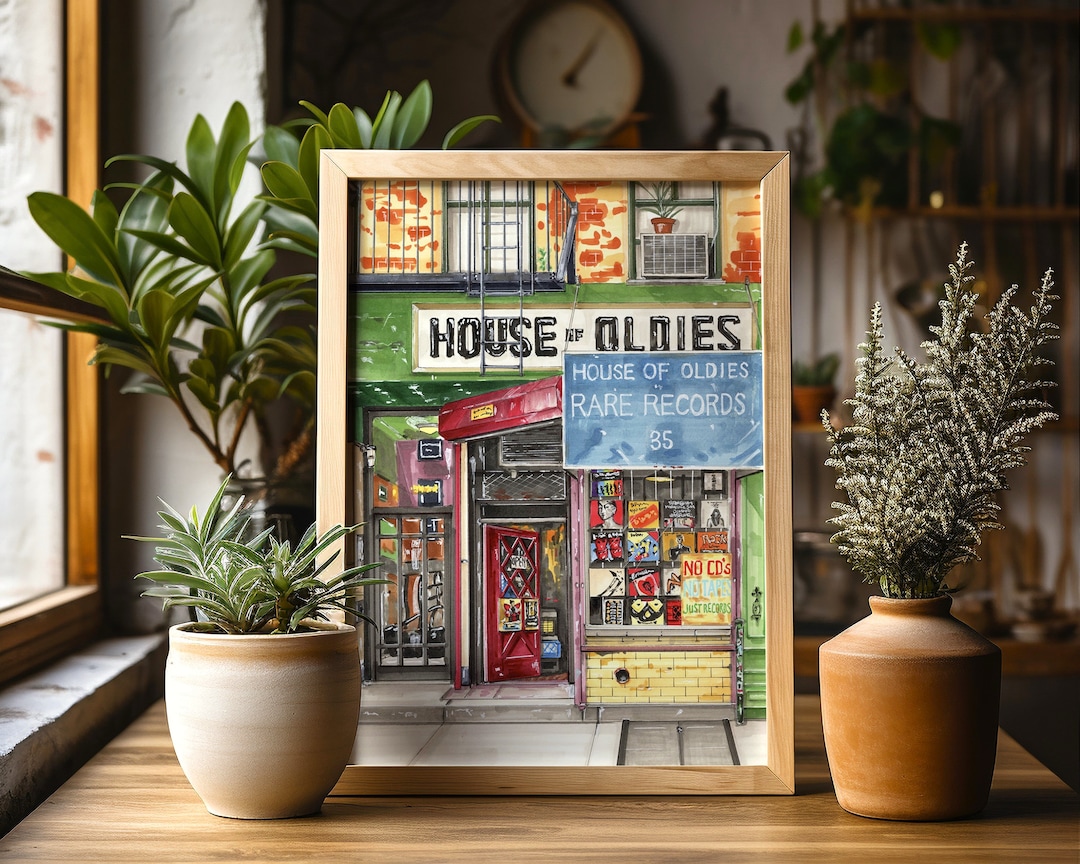 Premium Art Print | House of Oldies | Record Store | Vinyl Record ...