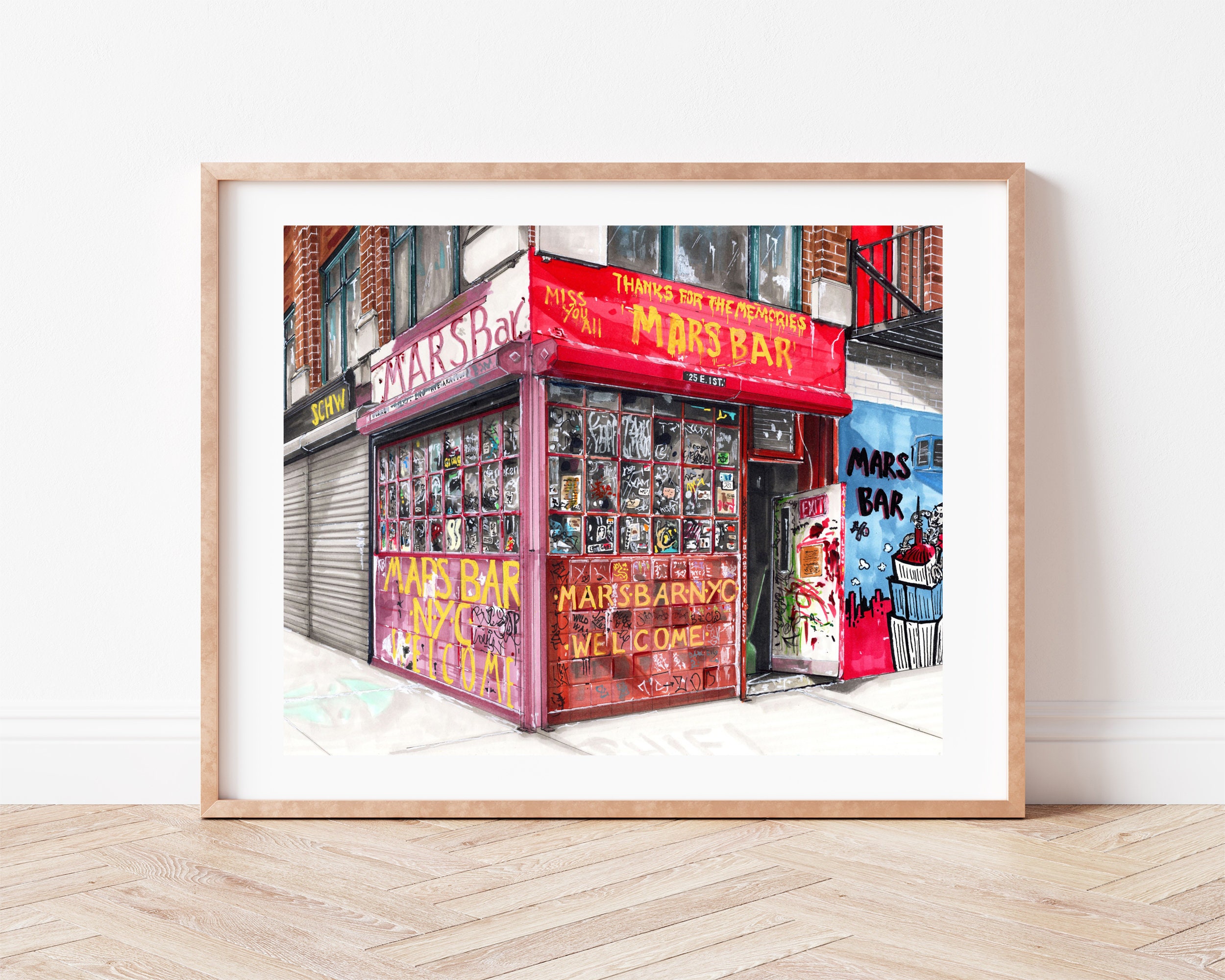 Premium Art Print Mars Bar East Village Dive Bar New - Etsy