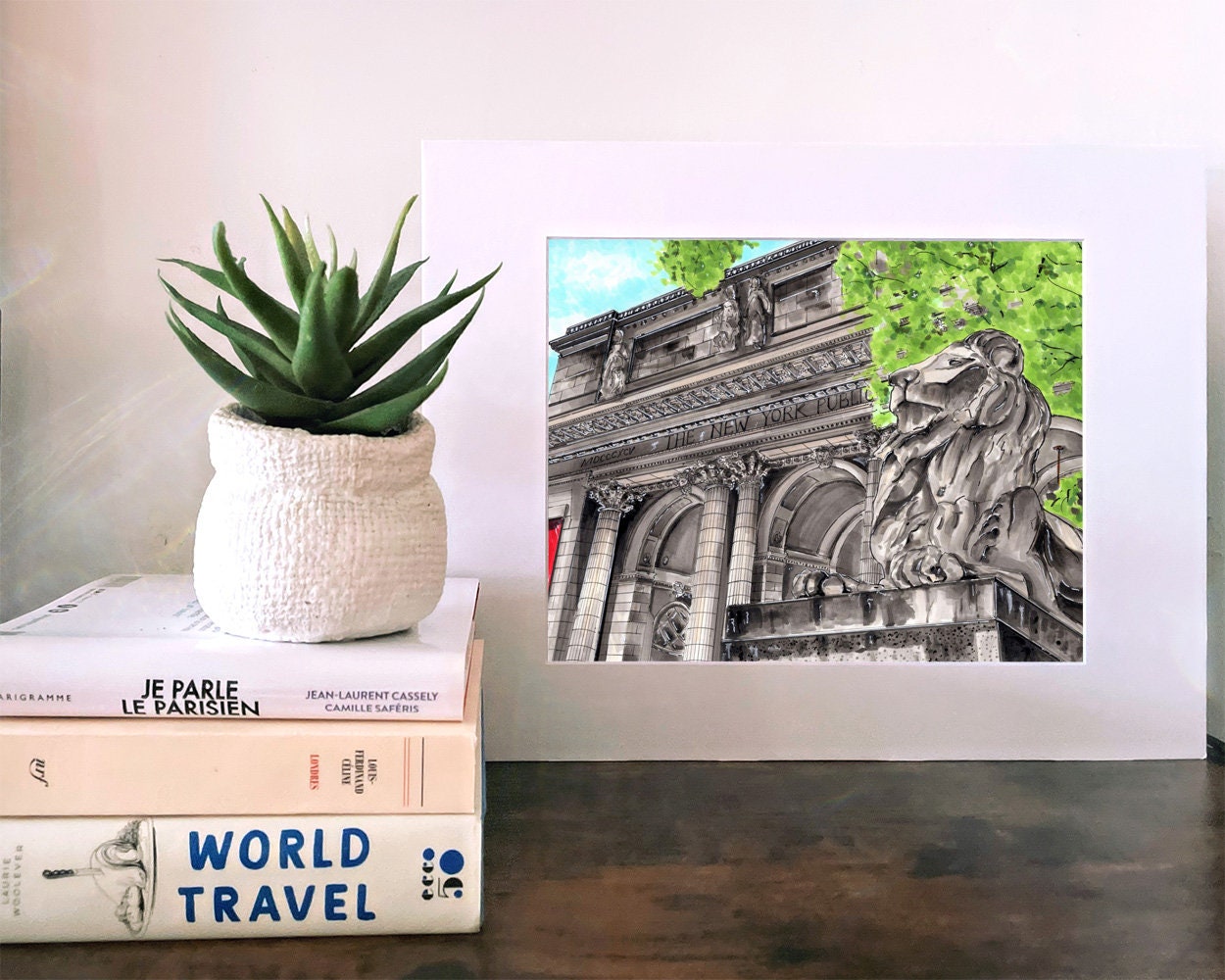 Premium Art Print New York Public Library NYPL Bryant - Etsy