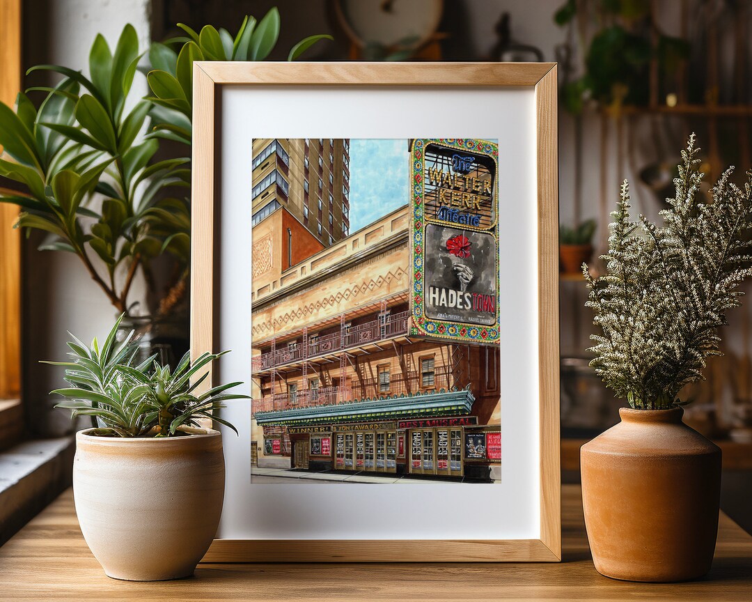 Premium Art Print | Walter Kerr Theatre | Hadestown | Broadway Musical ...