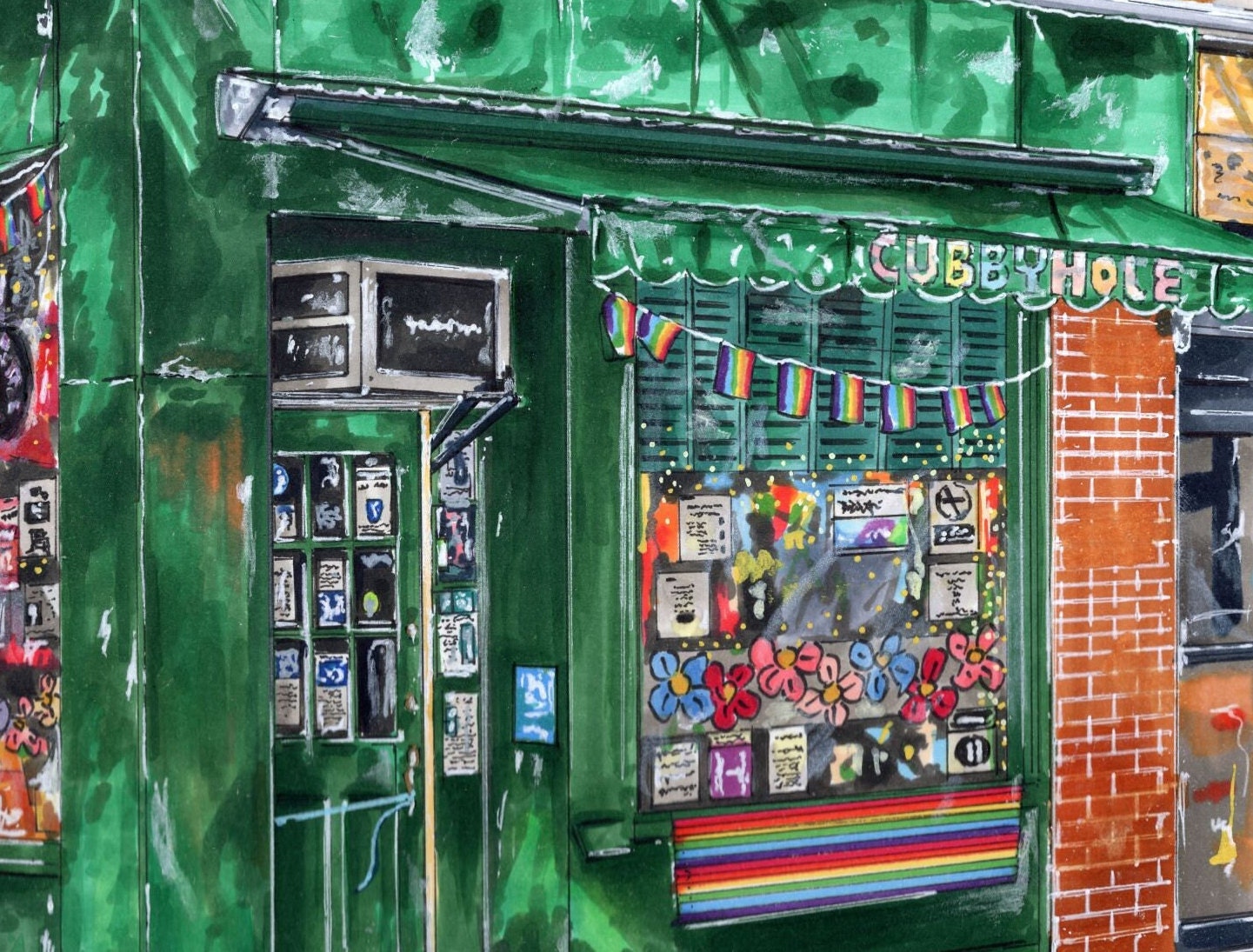 Premium Art Print | Cubbyhole Bar | LGBTQIA+ | West Village | NYC ...
