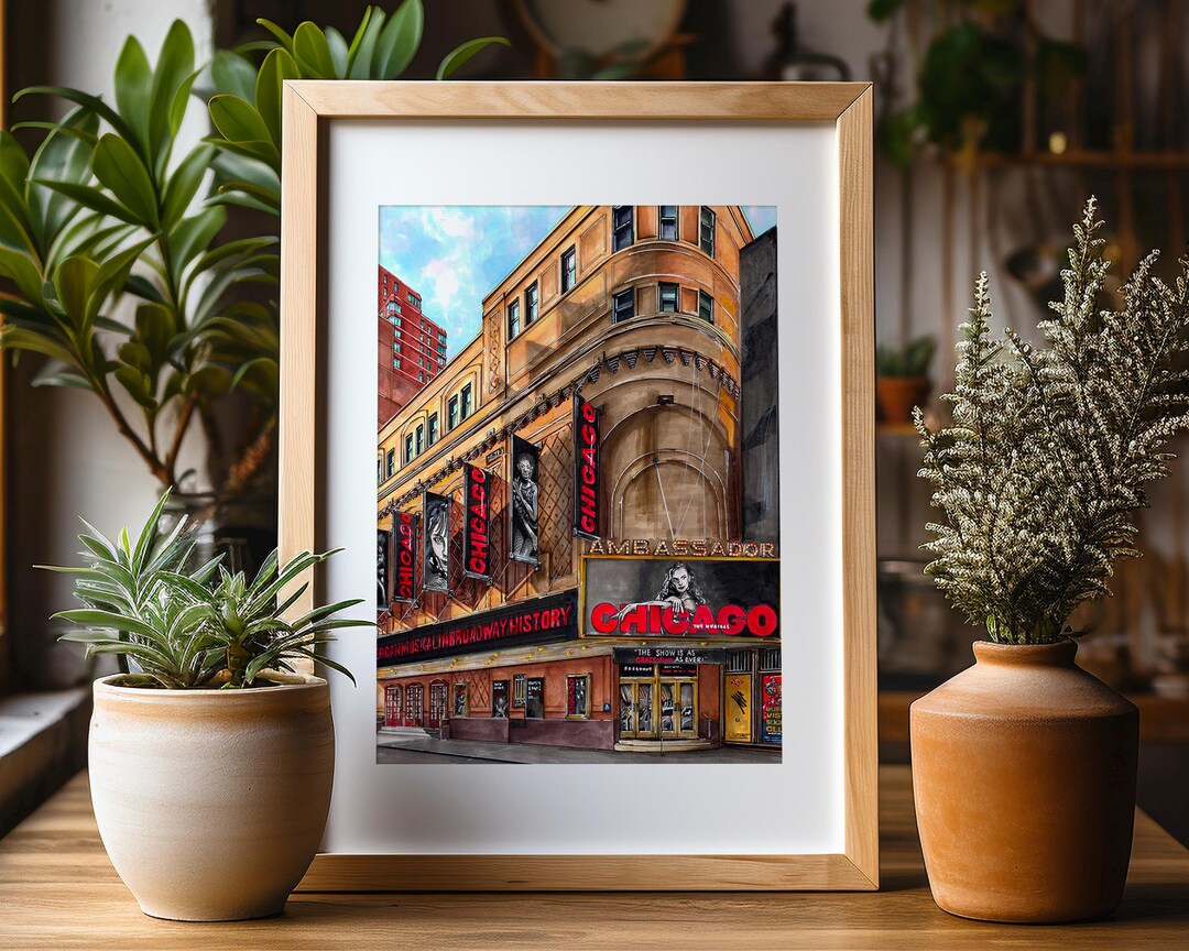 Premium Art Print | Ambassador Theatre | Chicago | Broadway Musical ...