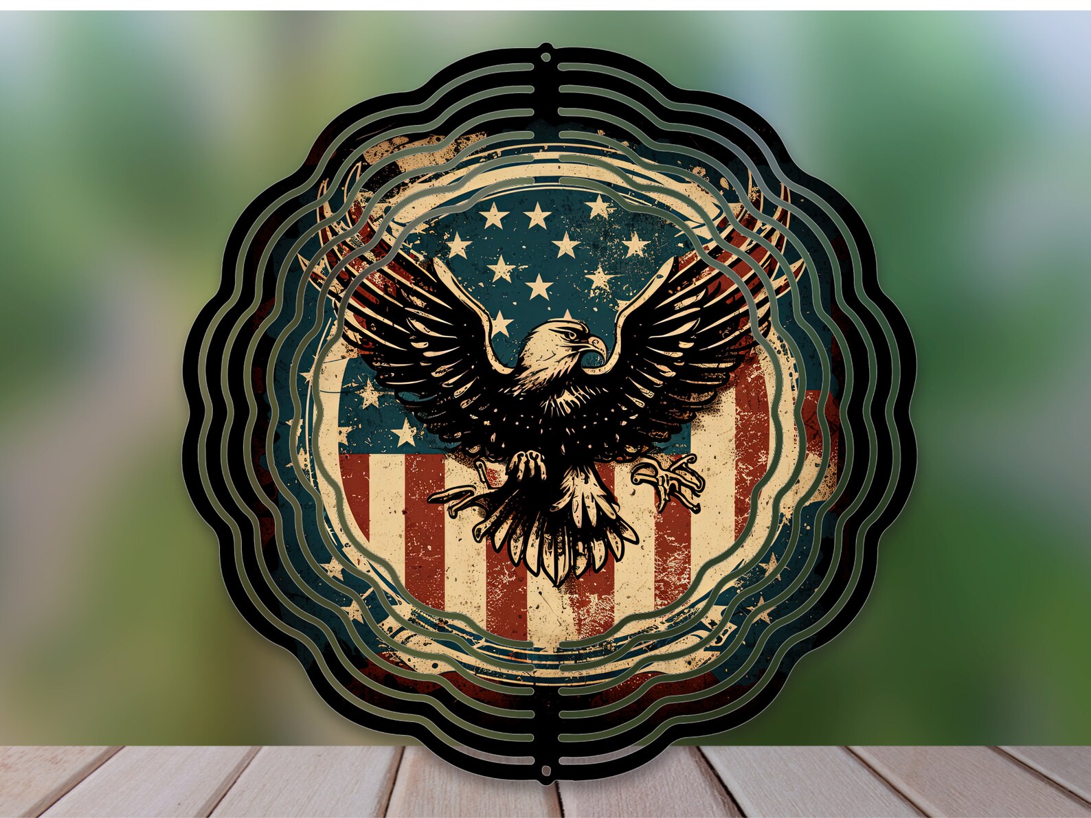 Wind Spinner American Eagle Png Vintage Patriotic Wind - Etsy