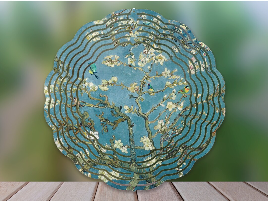 Almond Blossom Wind Spinner Sublimation Design, Vincent Van Gogh ...
