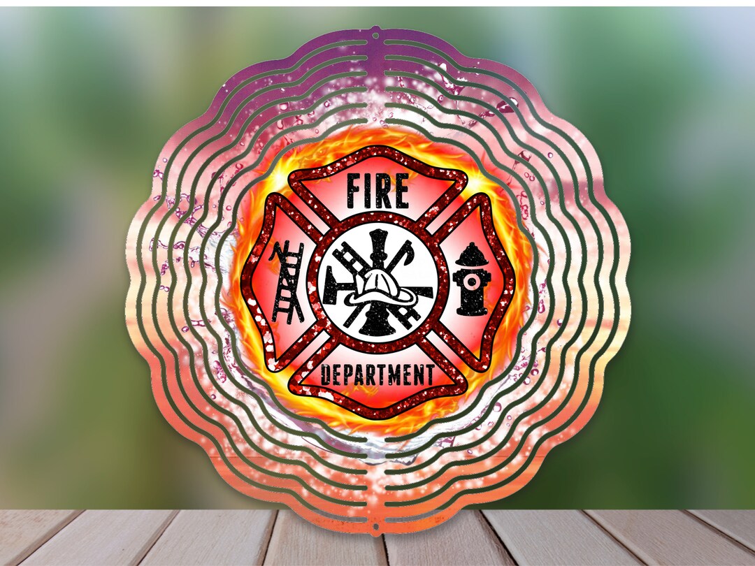 Fire Department Wind Spinner Sublimation Design, Maltese Cross ...