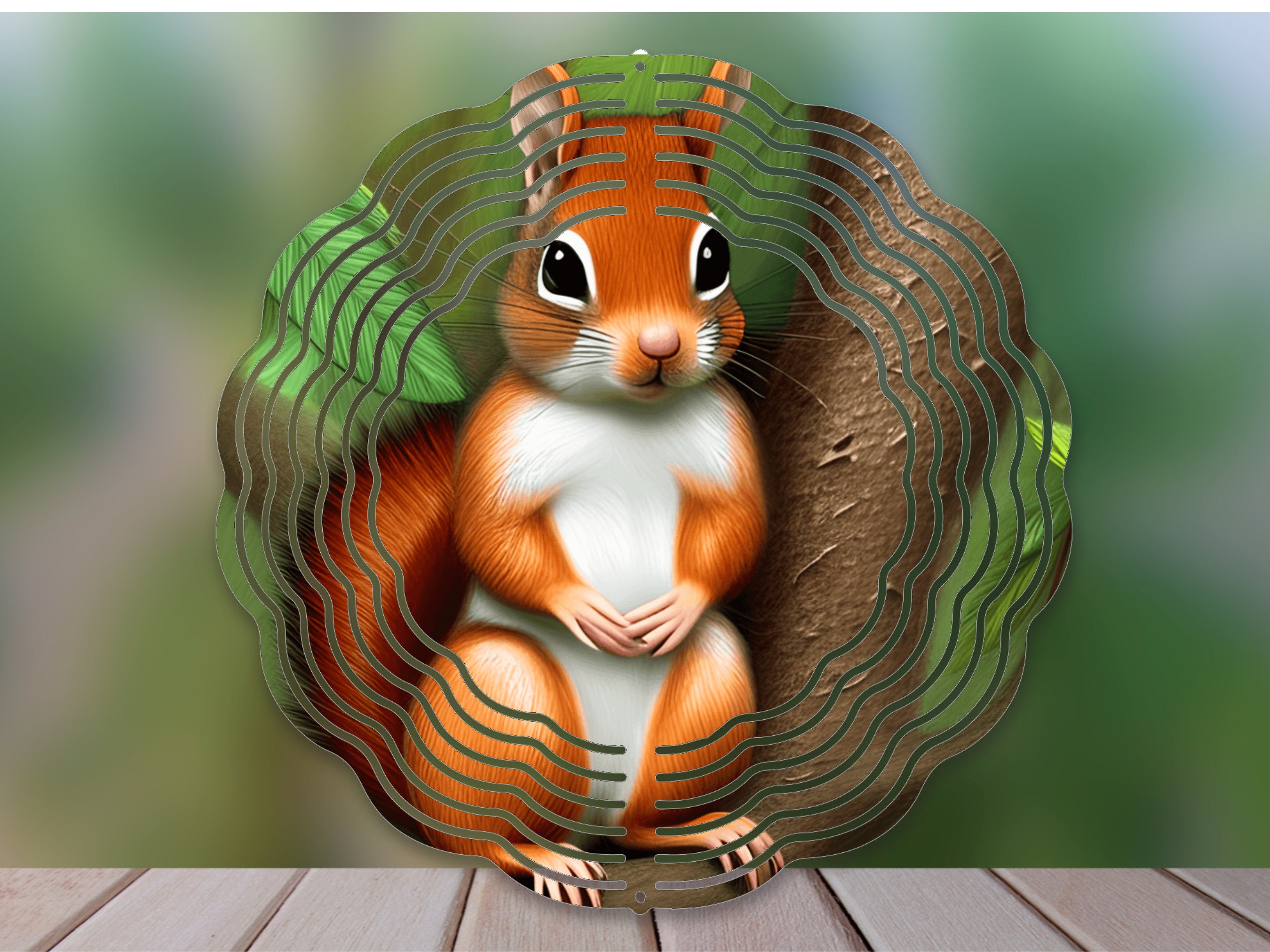 Squirrel Wind Spinner Sublimation Design Cute Squirrel - Etsy