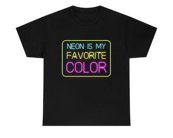 Neon Color Birthday Shirt - Etsy