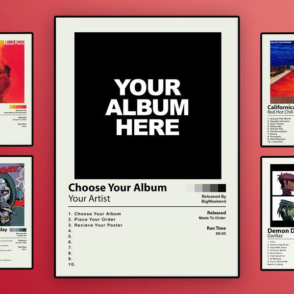 Album Cover Posters - Etsy UK