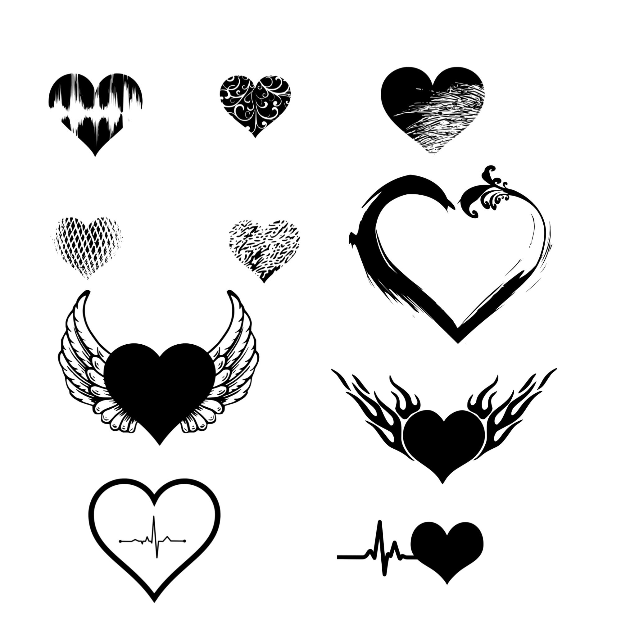 SVG Eps Dfx Png Heart Bundle Svg Bundles Svg Files for - Etsy